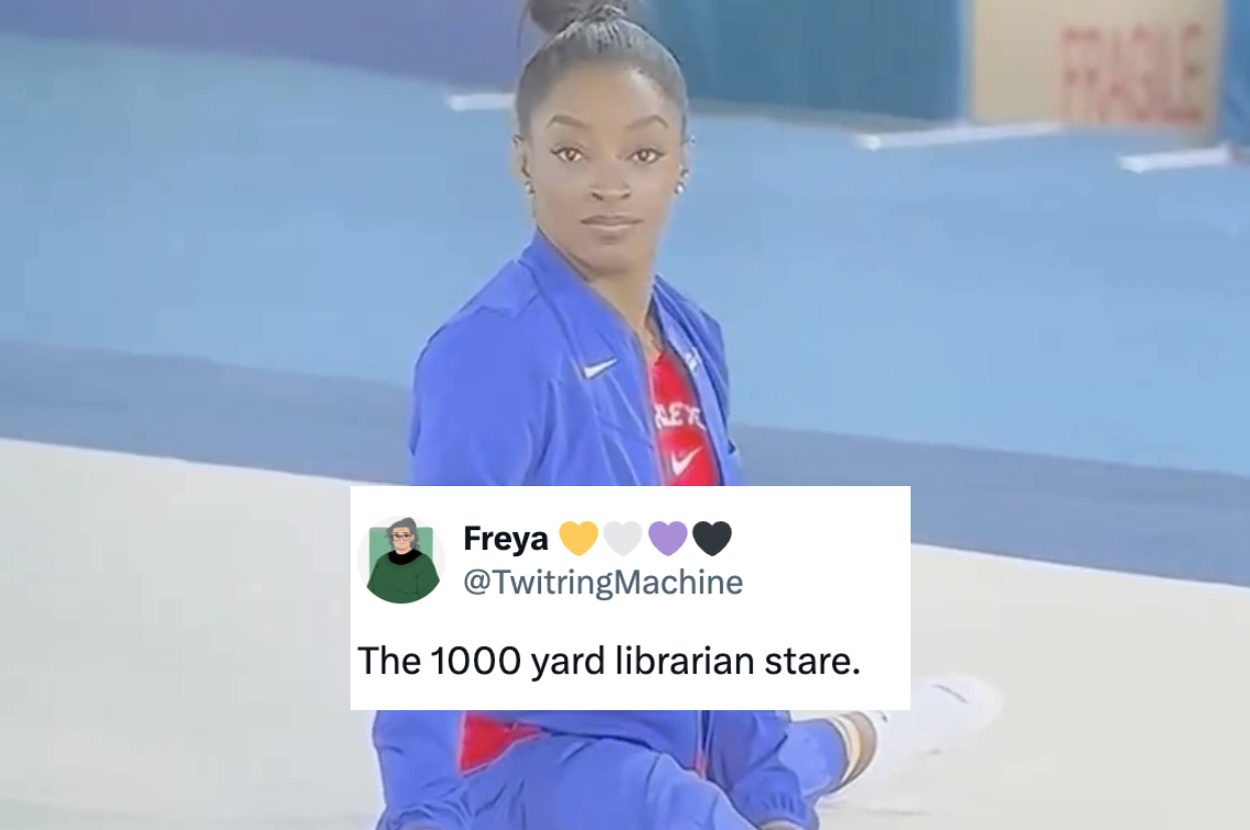 A 3-Second Clip Of Simone Biles Has Become A Meme - Intelliphants